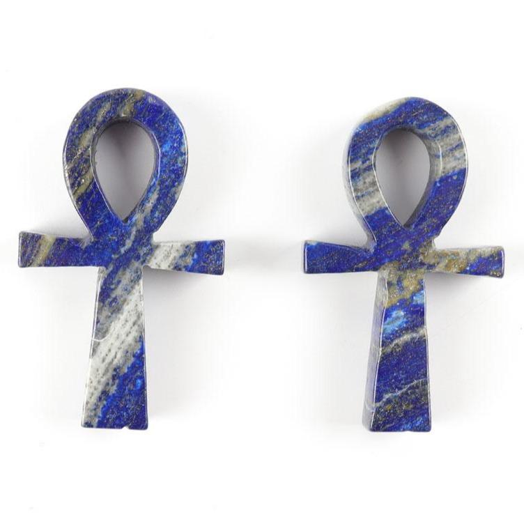 Lapis Egyptian Cross Carvings – Meeting Crystal